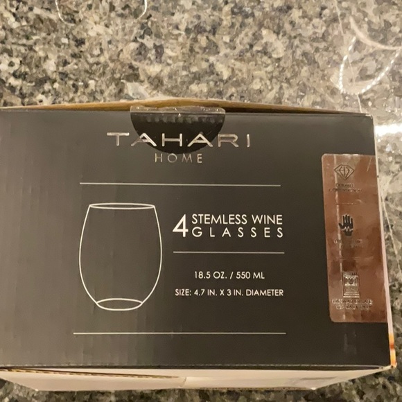 Tahari | Dining | Tahari Home Stemless Wine Glasses | Poshmark